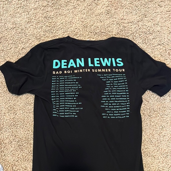 Tops | Dean Lewis Sad Boi Tour Tshirt | Poshmark
